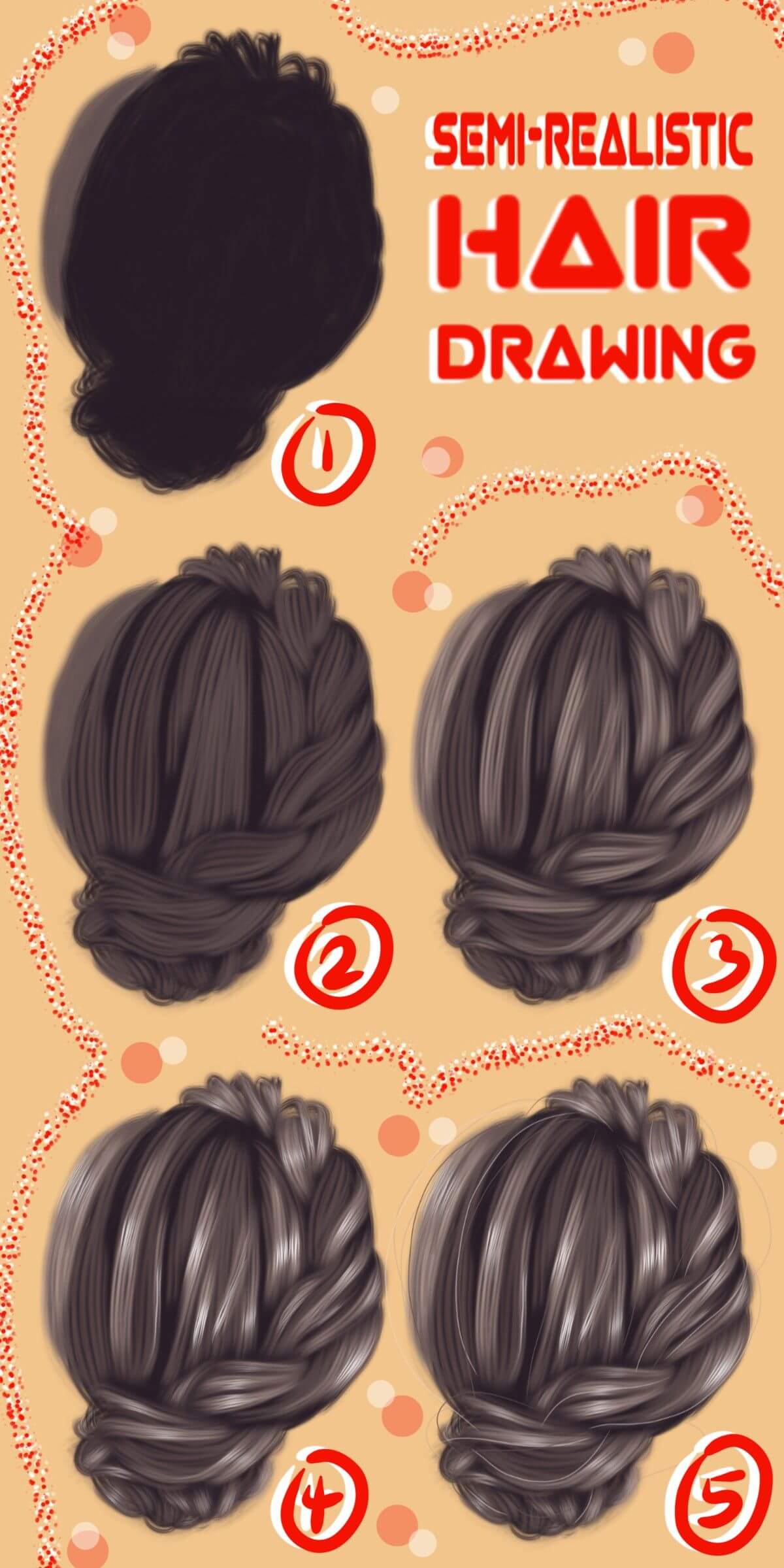 15 Easy Tutorials How To Draw Realistic Hair How To Draw Tutorials